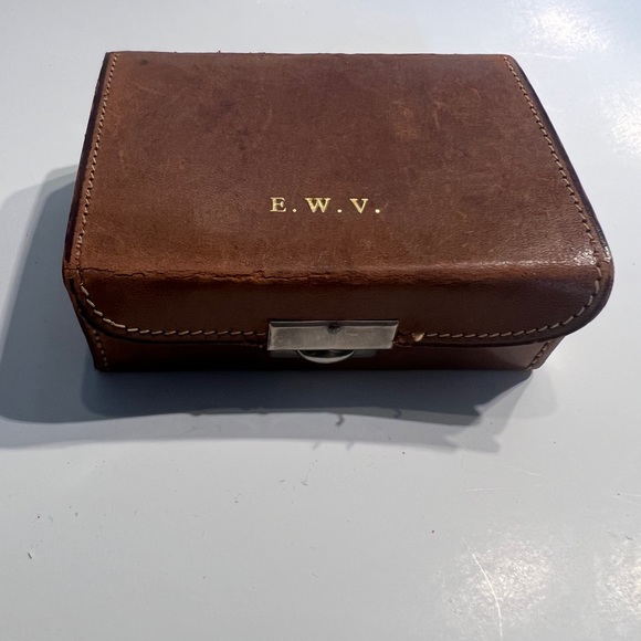 english | Other | Vintage Leather Travel Case Box | Poshmark